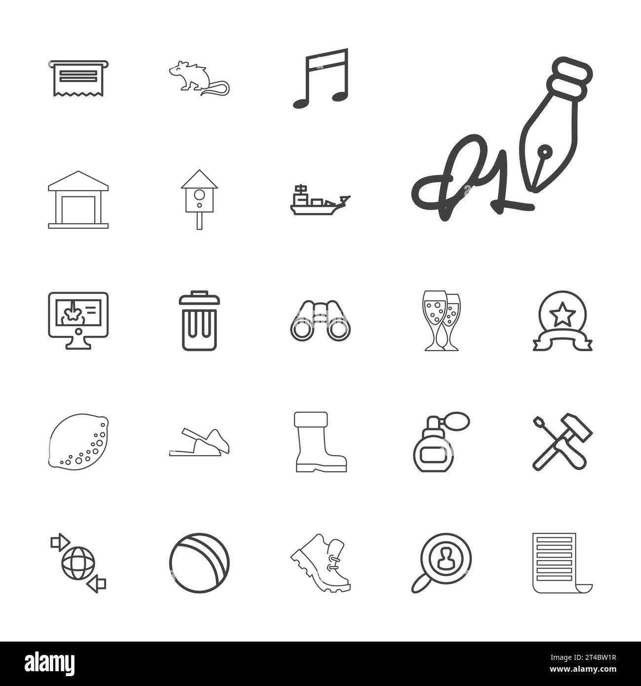 22 object icons Royalty Free Vector Image Stock Vector Image & Art - Alamy