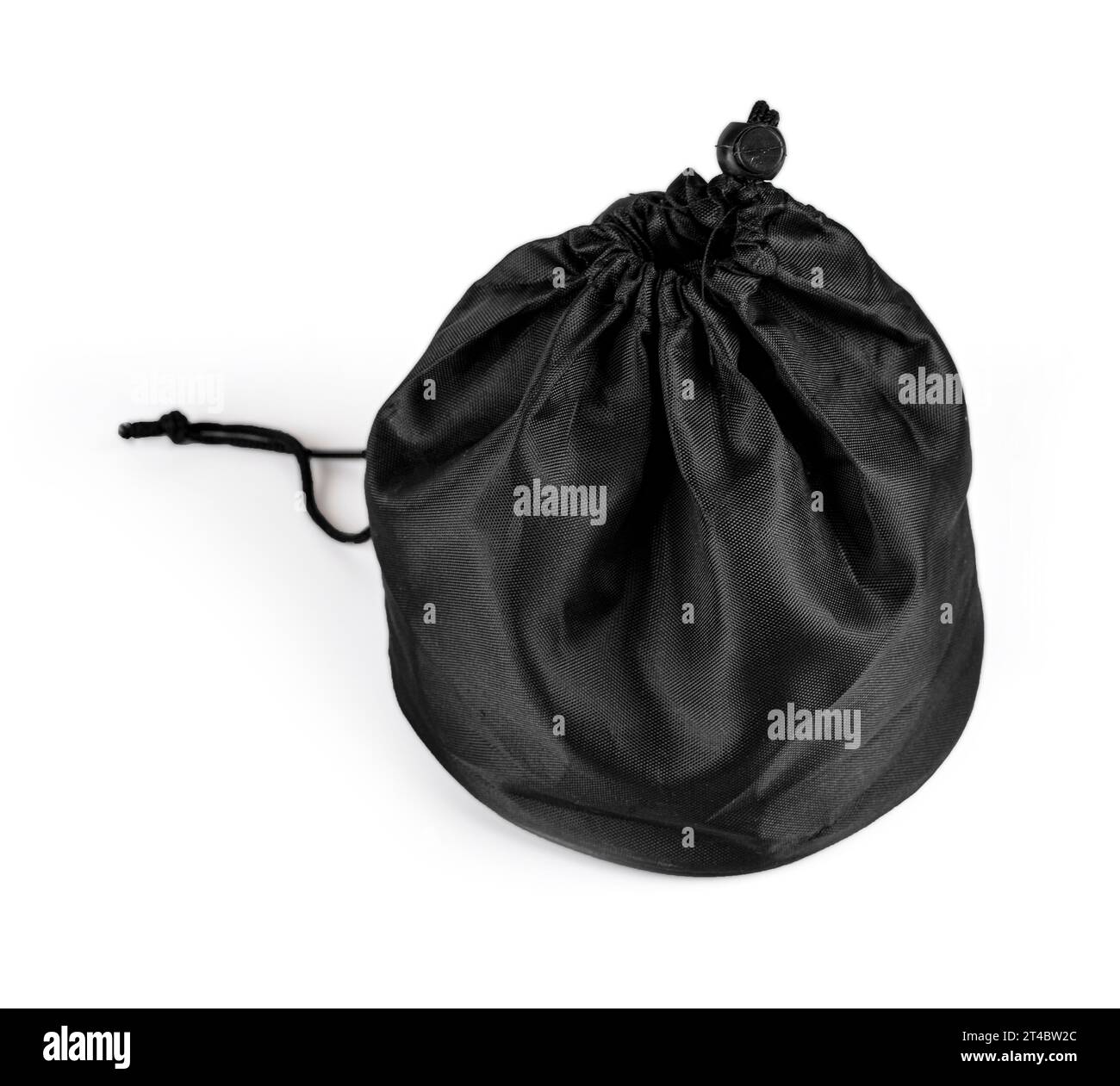 The black rag pouch isolated on white background Stock Photo - Alamy