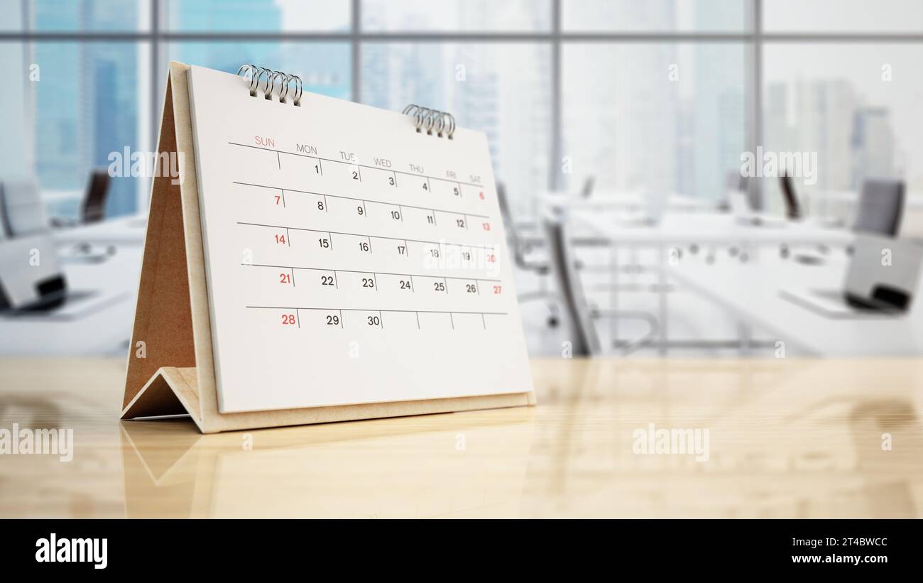 Standing calendar hi-res stock photography and images - Alamy