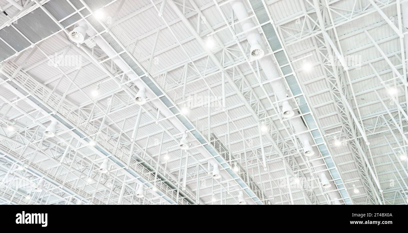 Modern roof inside office center Stock Photo - Alamy