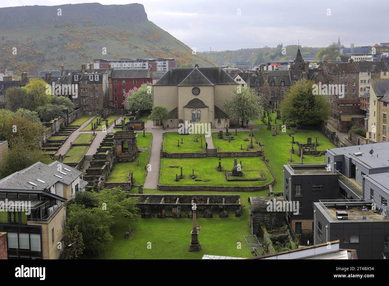 The Canongate church on the Royal Mile, Edinburgh City, Scotland, UK ...