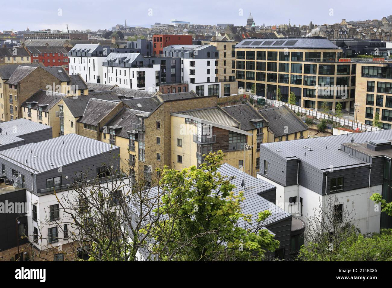 Rooftop view over Edinburgh City centre, Scotland, UK Stock Photo - Alamy