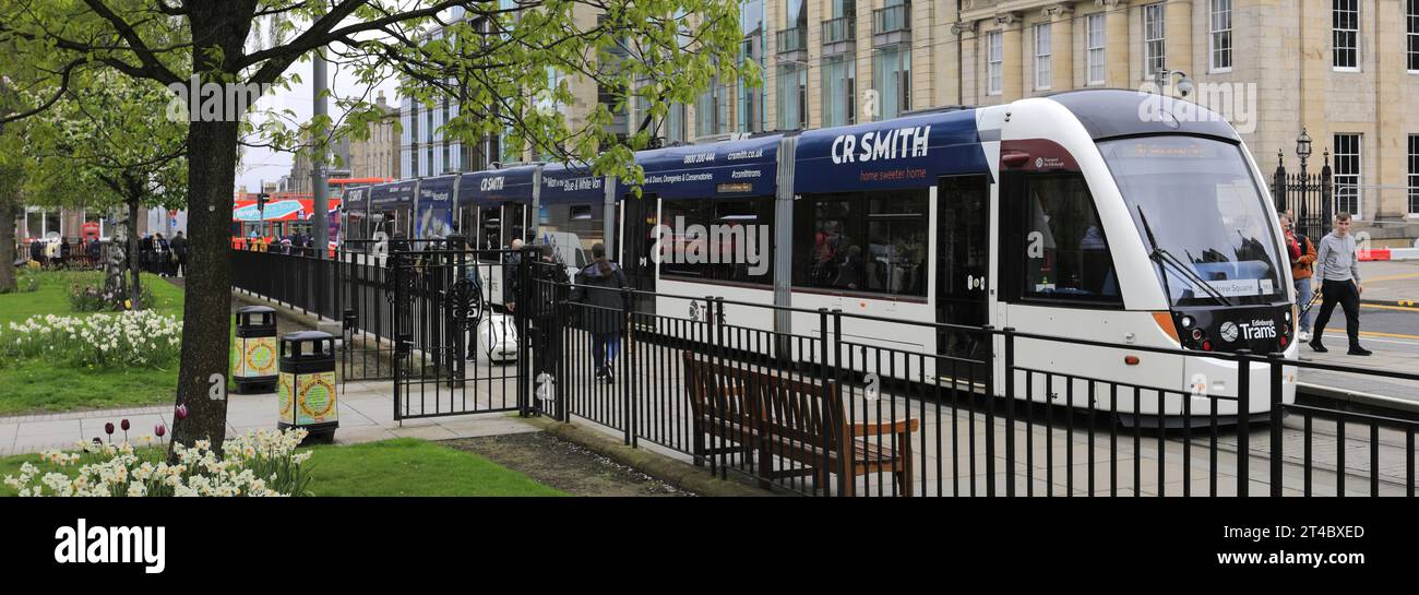 One of the Edinburgh Trams, Edinburgh city centre, Scotland, UK Stock ...