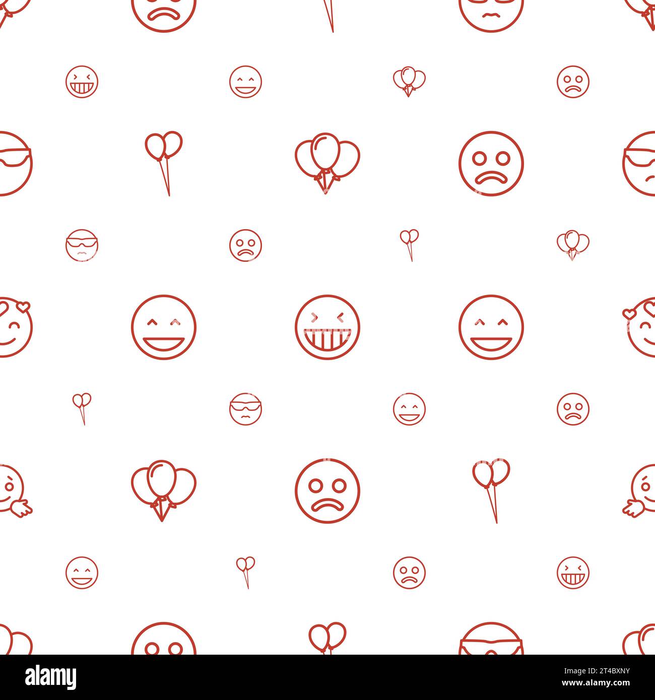 Happiness icons pattern seamless white background Vector Image Stock ...