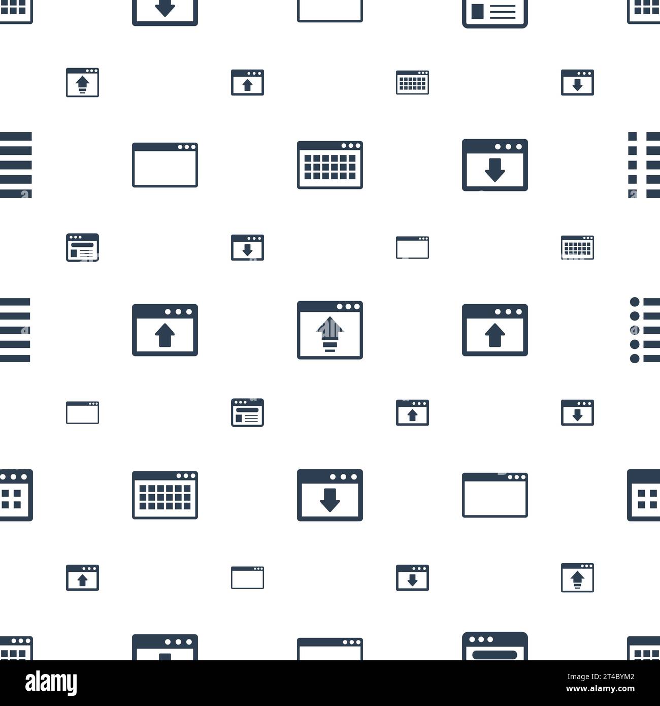 Browser icons pattern seamless white background Vector Image Stock ...