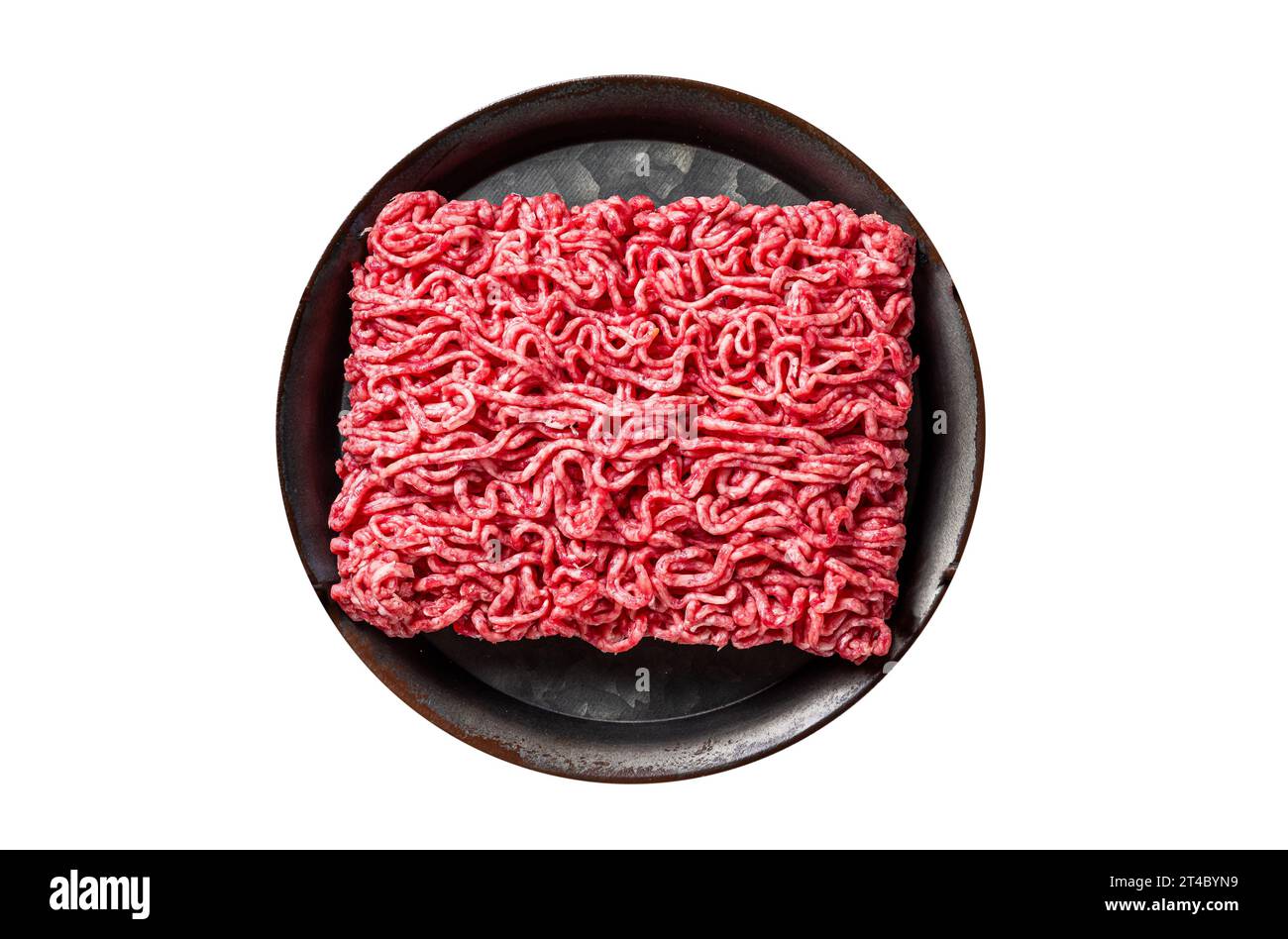 Raw beef and lamb Minced Meat, fresh ground meat. Isolated on white ...