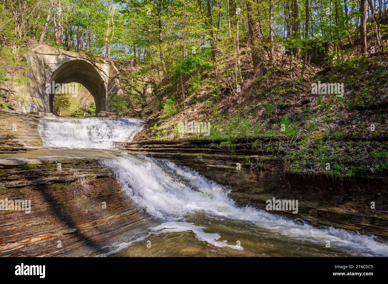 Glen Mill Falls, Scenic Waterfall in New York Stock Photo - Alamy