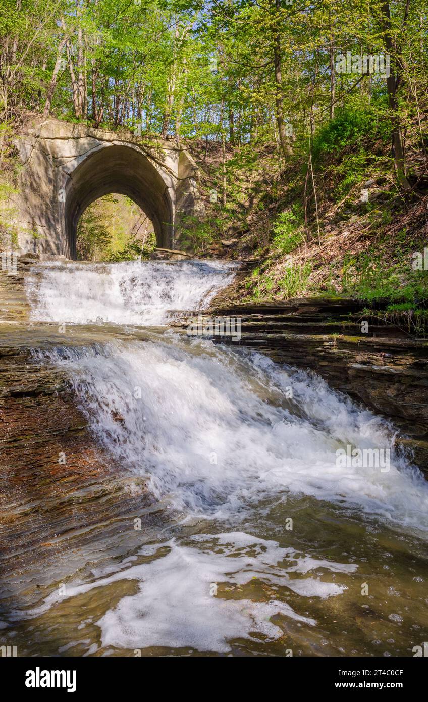 Glen Mill Falls, Scenic Waterfall in New York Stock Photo - Alamy