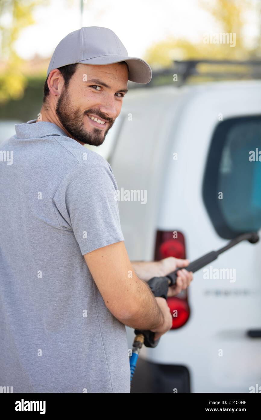 Washing station and bus repair station hi-res stock photography and ...