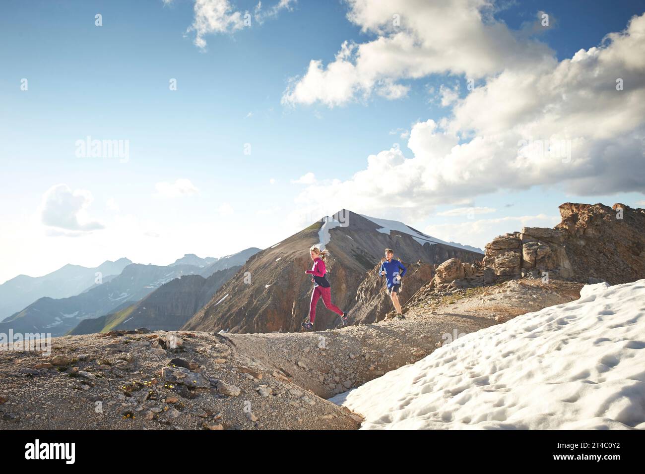 ultra runner, Ben Clark and women trail run in the San Juan Mountains ...