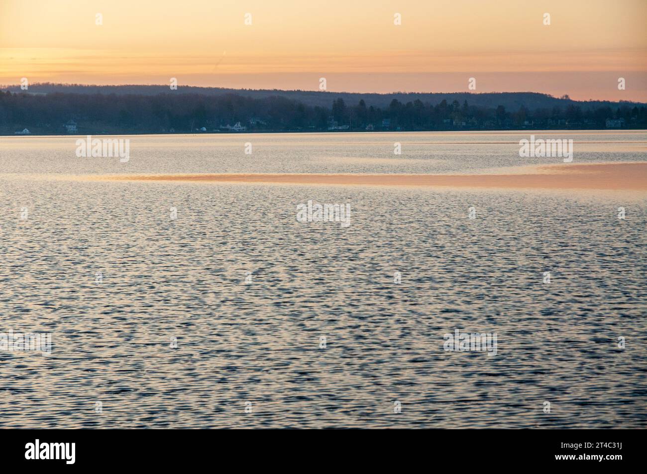 The Lake View at Long Point State Park in New York State Stock Photo ...