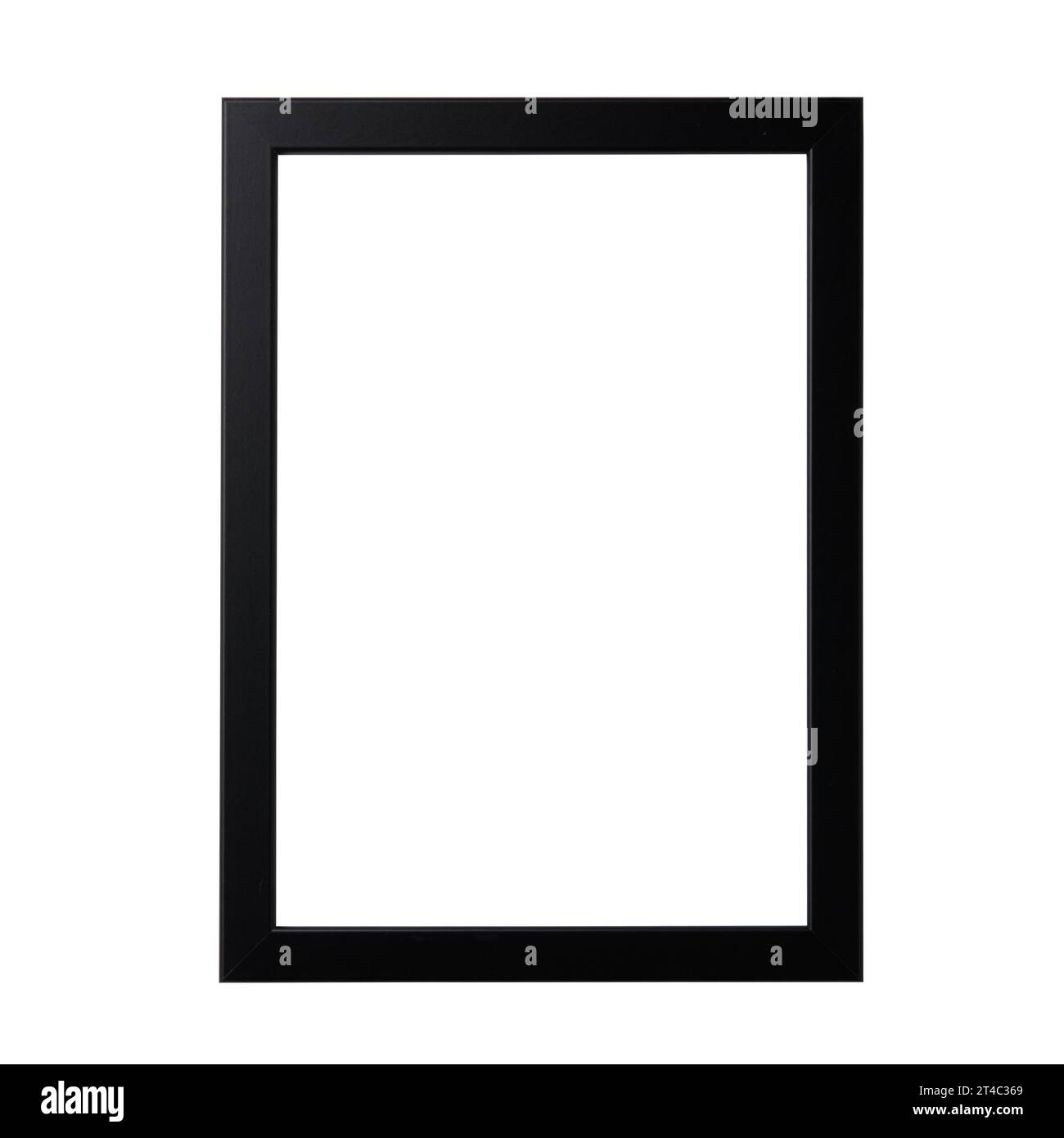 Black blank picture frame, realistic horizontal picture frame. Empty ...