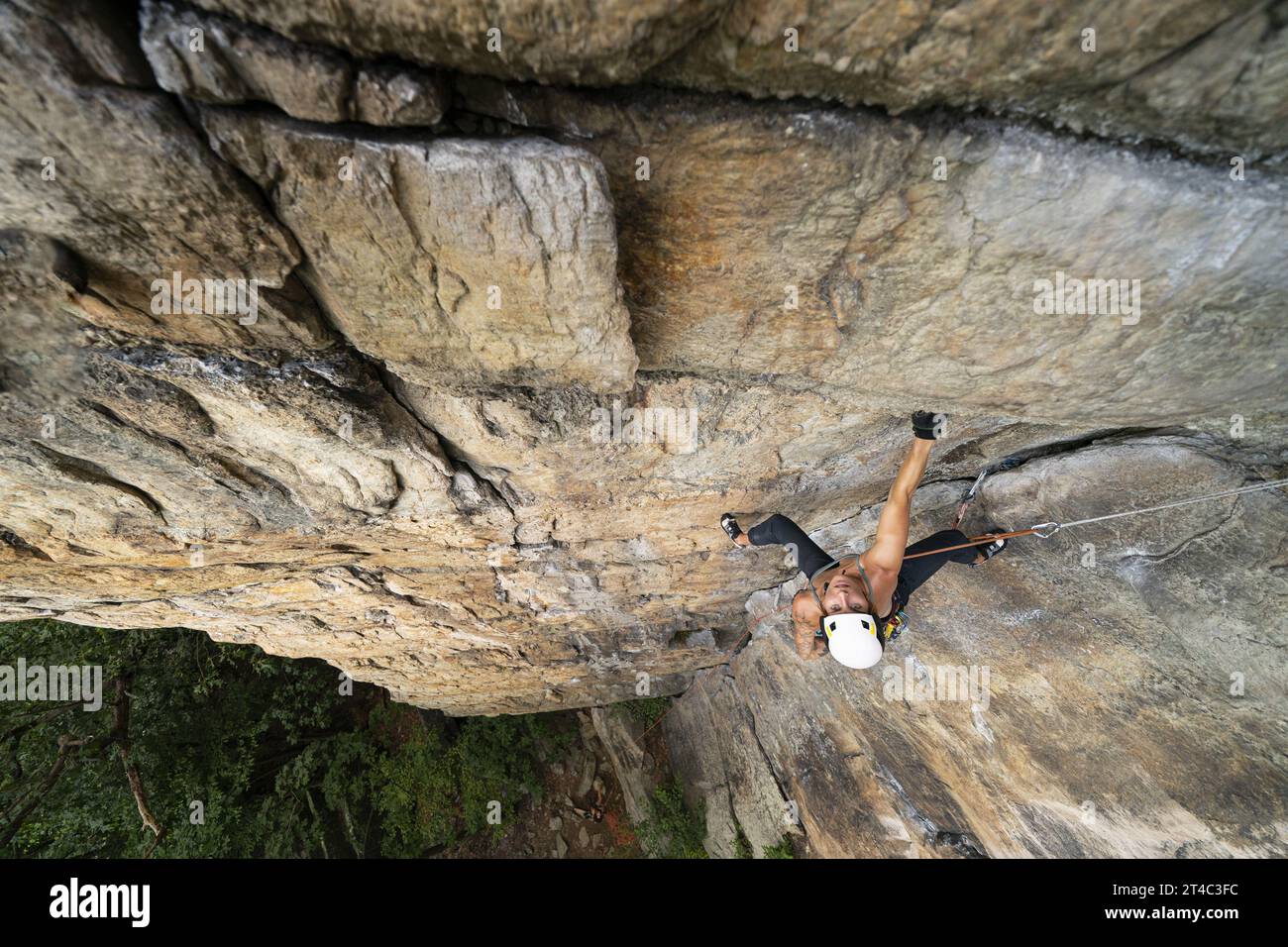 Female Rock Climber - Gunks NY Stock Photo - Alamy