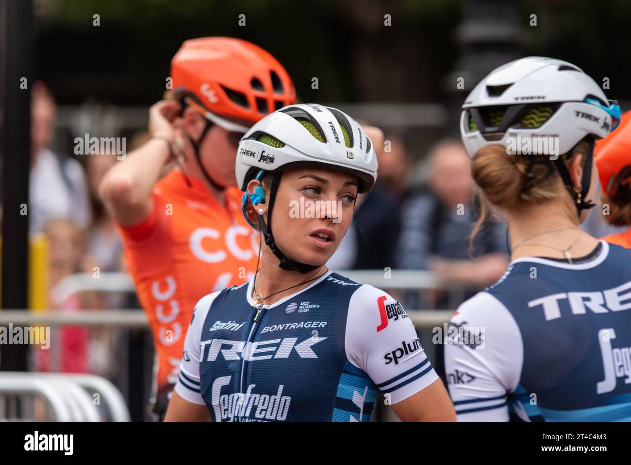 Letizia Paternoster of team Trek Segafredo before racing in the ...