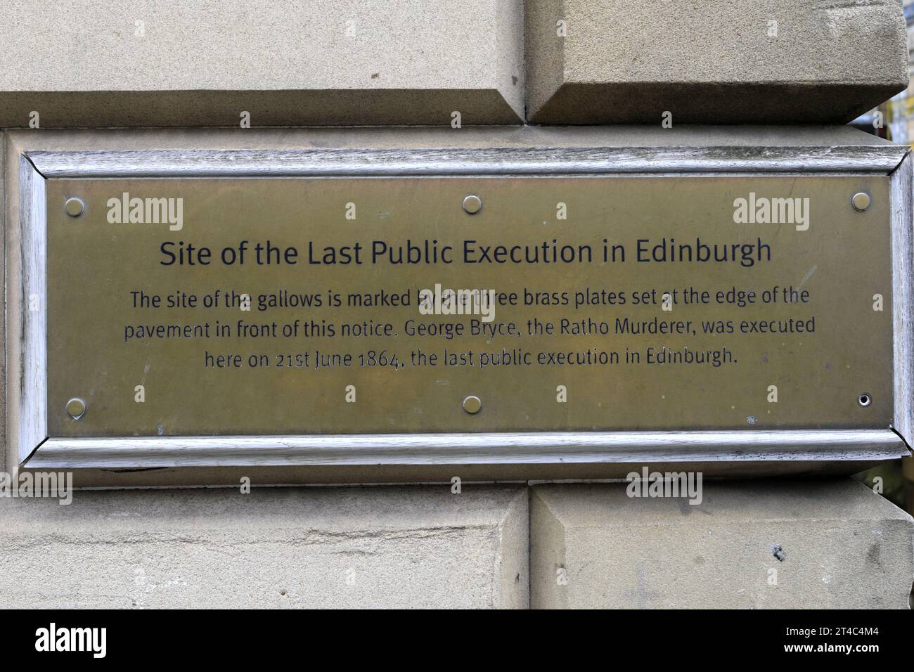 Last public execution plaque hi-res stock photography and images - Alamy