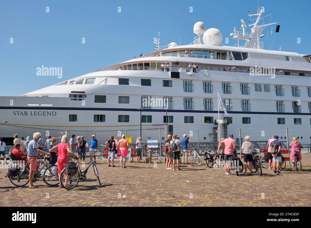The cruise ship Star Legend of the American shipping company Windstar ...