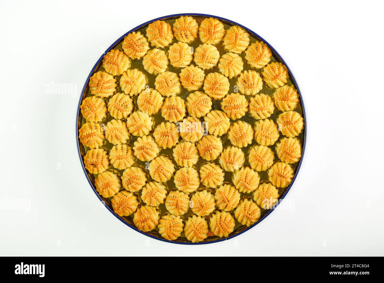 Arabic sweets boxes. Pictured from above showing several shapes and ...