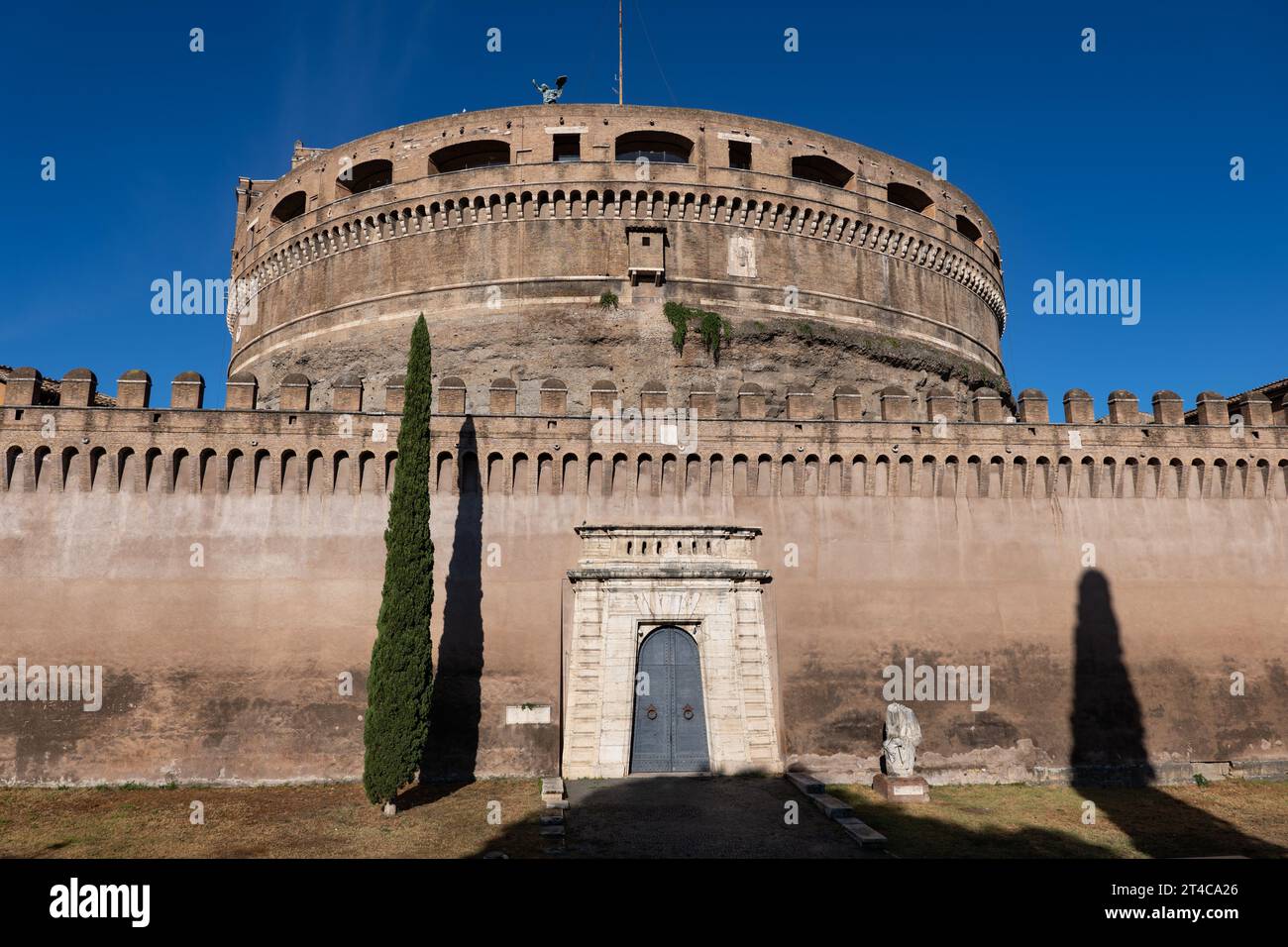 Castle of the Holy Angel - Castel Sant Angelo, an ancient Mausoleum of Hadrian (123 to 139 AD ...