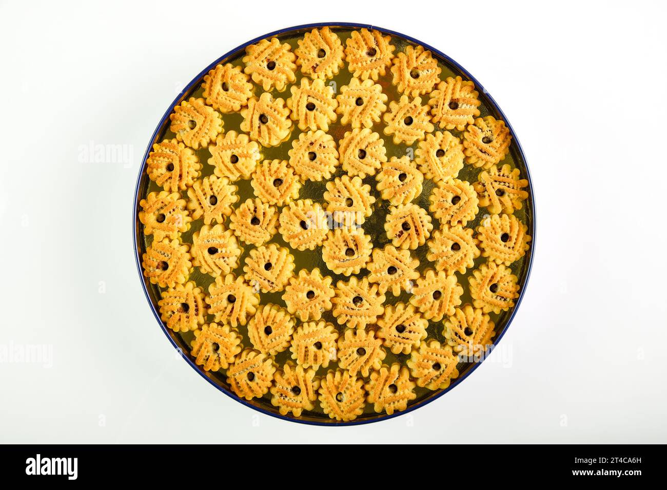 Arabic sweets boxes. Pictured from above showing several shapes and ...