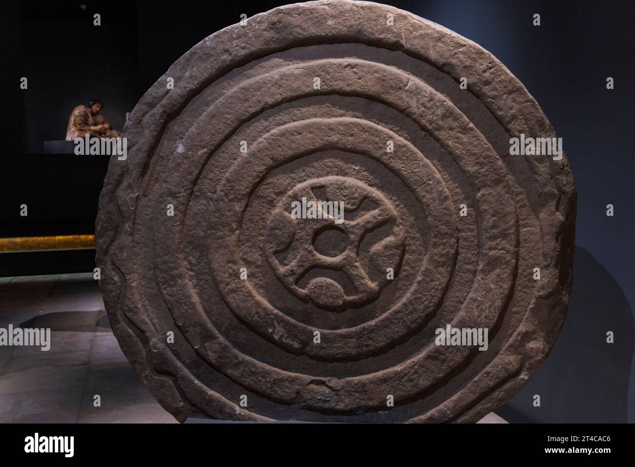 second Lombera stele, giant disc-shaped Cantabrian stele, 1st century ...