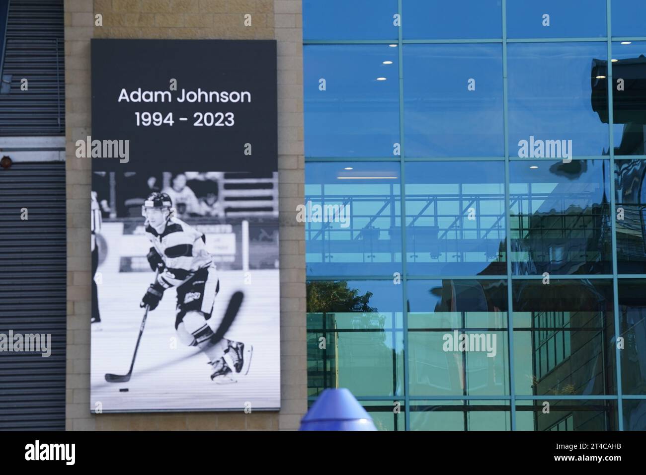 A message board with a tribute to Nottingham Panthers' ice hockey ...