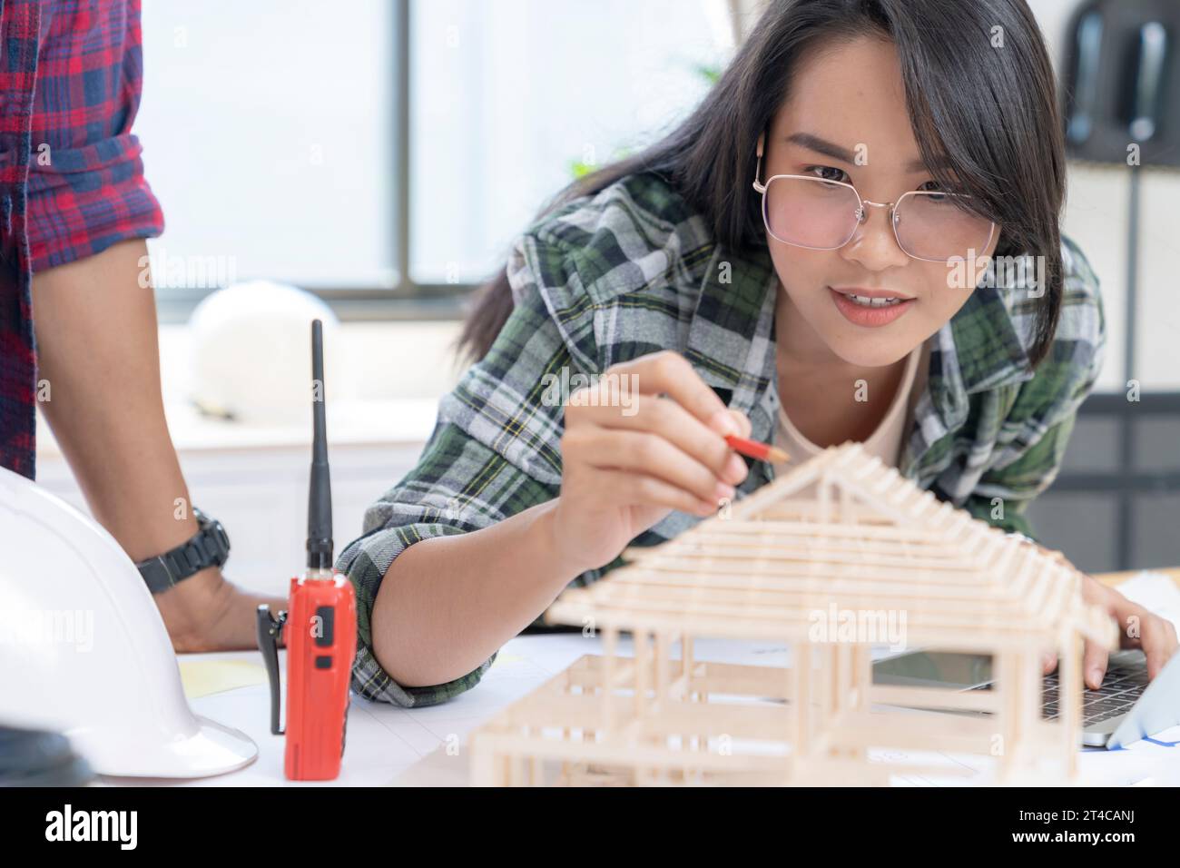 Working on architectural model hi-res stock photography and images - Alamy