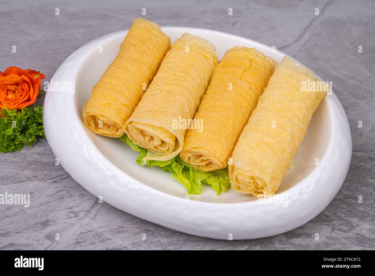 Pastry fried rolls chicken hi-res stock photography and images - Alamy