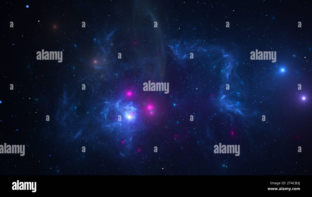 Universe, stars and galaxies, stars in the night sky. Star clusters and ...