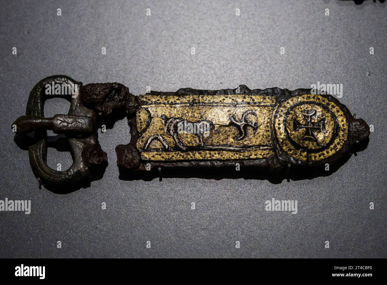 Visigothic broque from the 7th century, Mortera cave, Pielagos, Museum ...