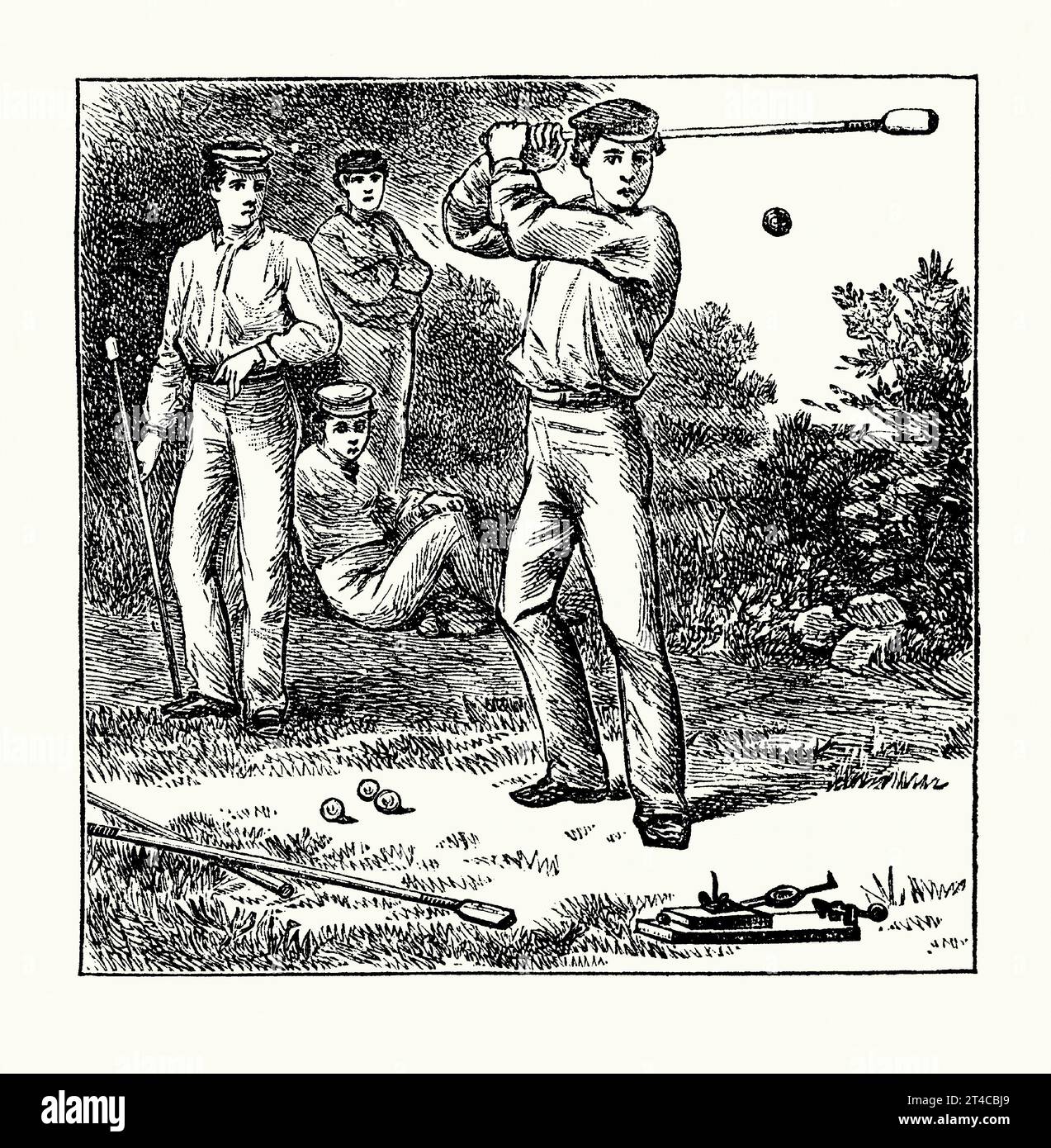 19th century golf players hi-res stock photography and images - Alamy