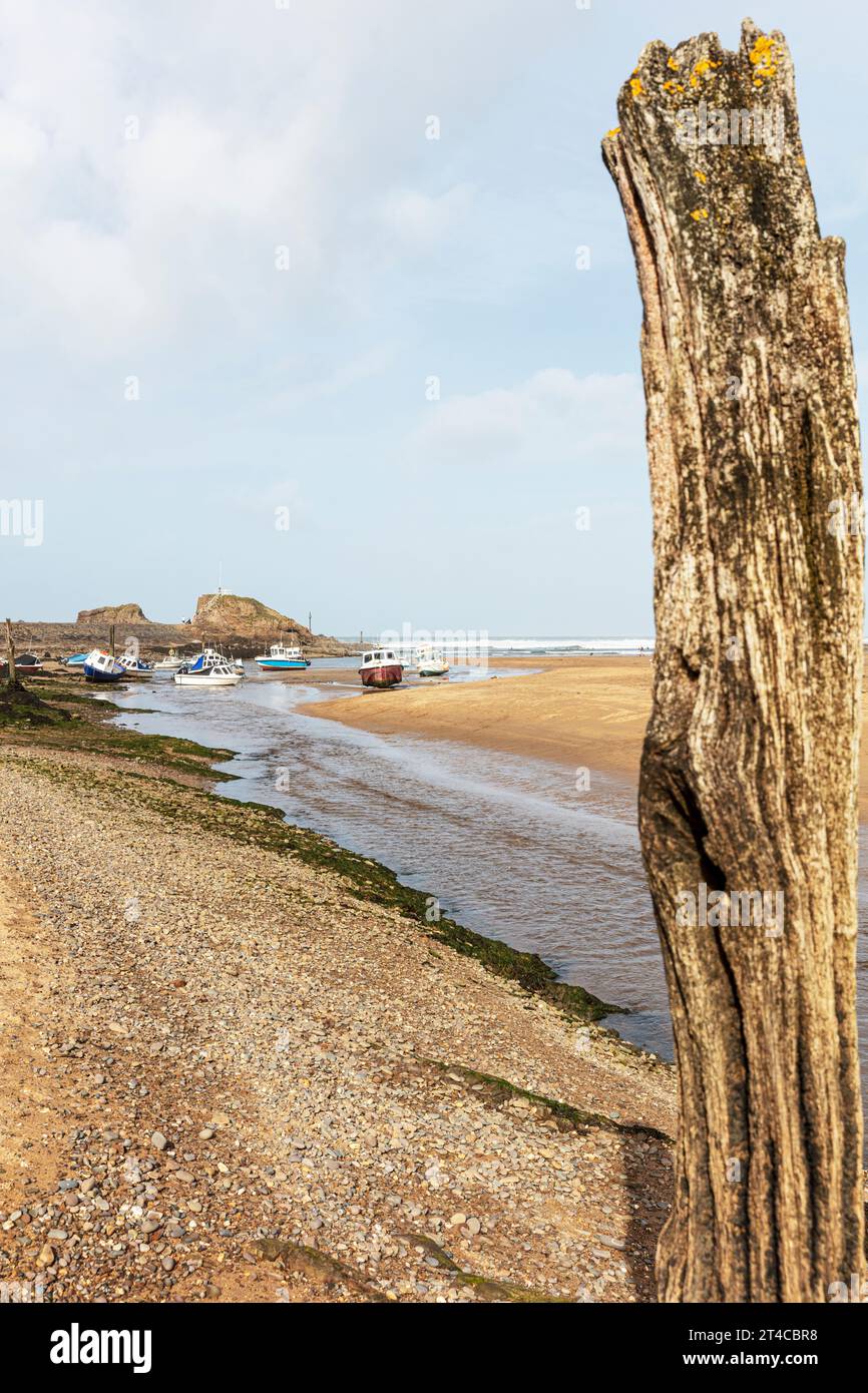 Bude harbour, Bude estuary, Bude, Cornwall, UK, England, Bude beach ...
