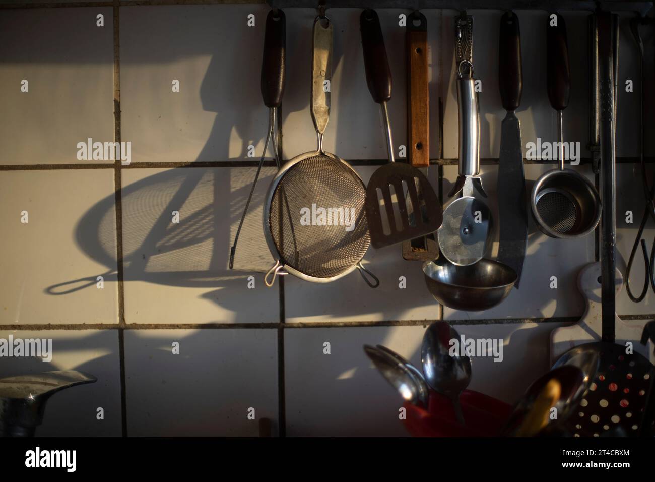 Kitchenware. Kitchen details. Cutlery tools. Miscellaneous items Stock ...