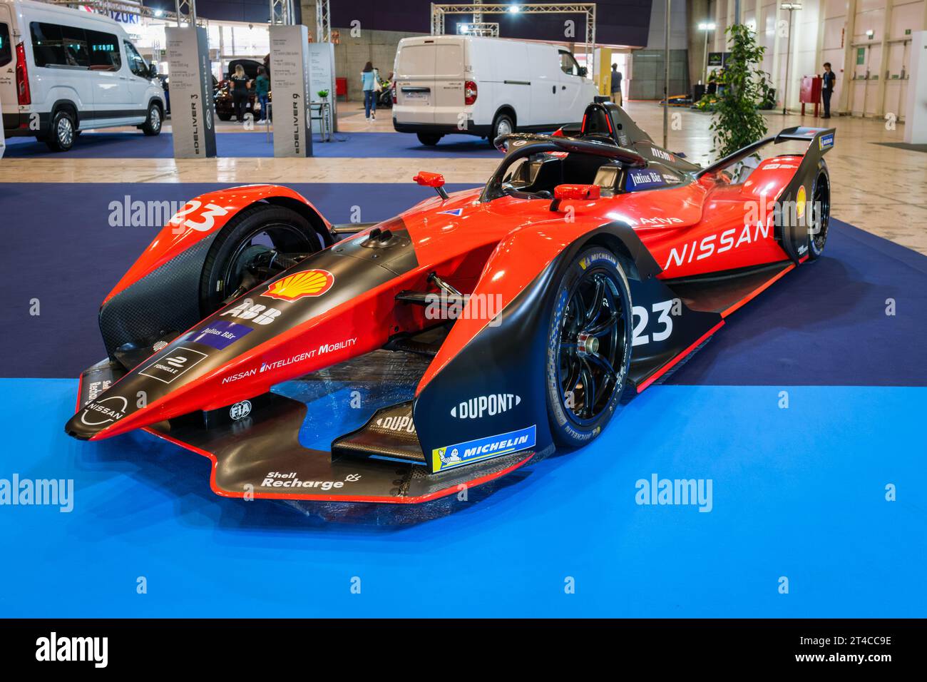 Nissan Formula E electric racing race car at ECAR SHOW - Hybrid and ...