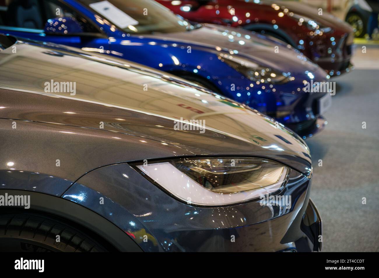 Tesla Model X Plaid and Model 3 electric cars at ECAR SHOW - Hybrid and ...