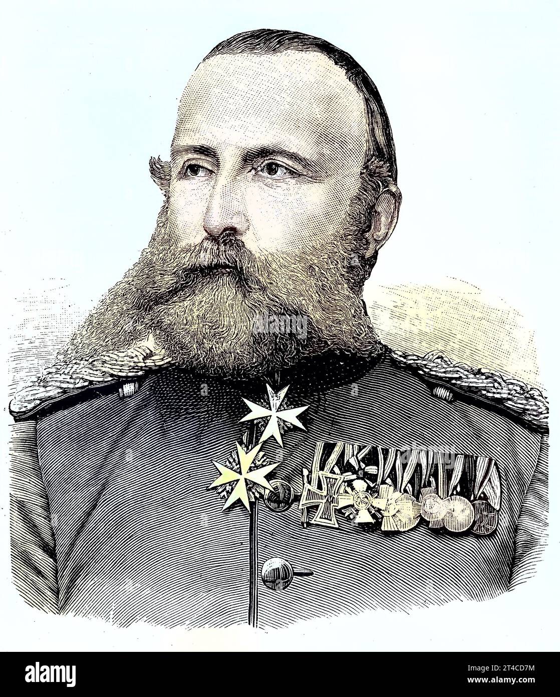 Deutsche Militärs im Deutsch-Französischen Krieg 1870 - 1871, General Graf Hermann Ludwig von ...