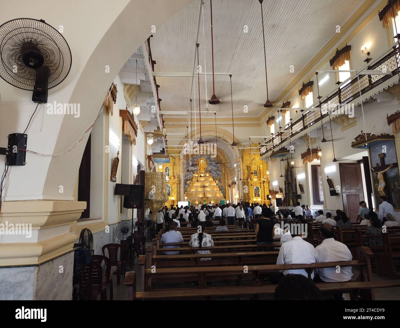Our Lady of Succour Church, Carmona in the Indian state of Goa Stock ...
