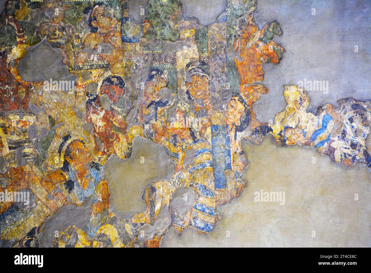 Cave No. 1. Shankapala Jataka, One of the episode. Ajanta Caves ...