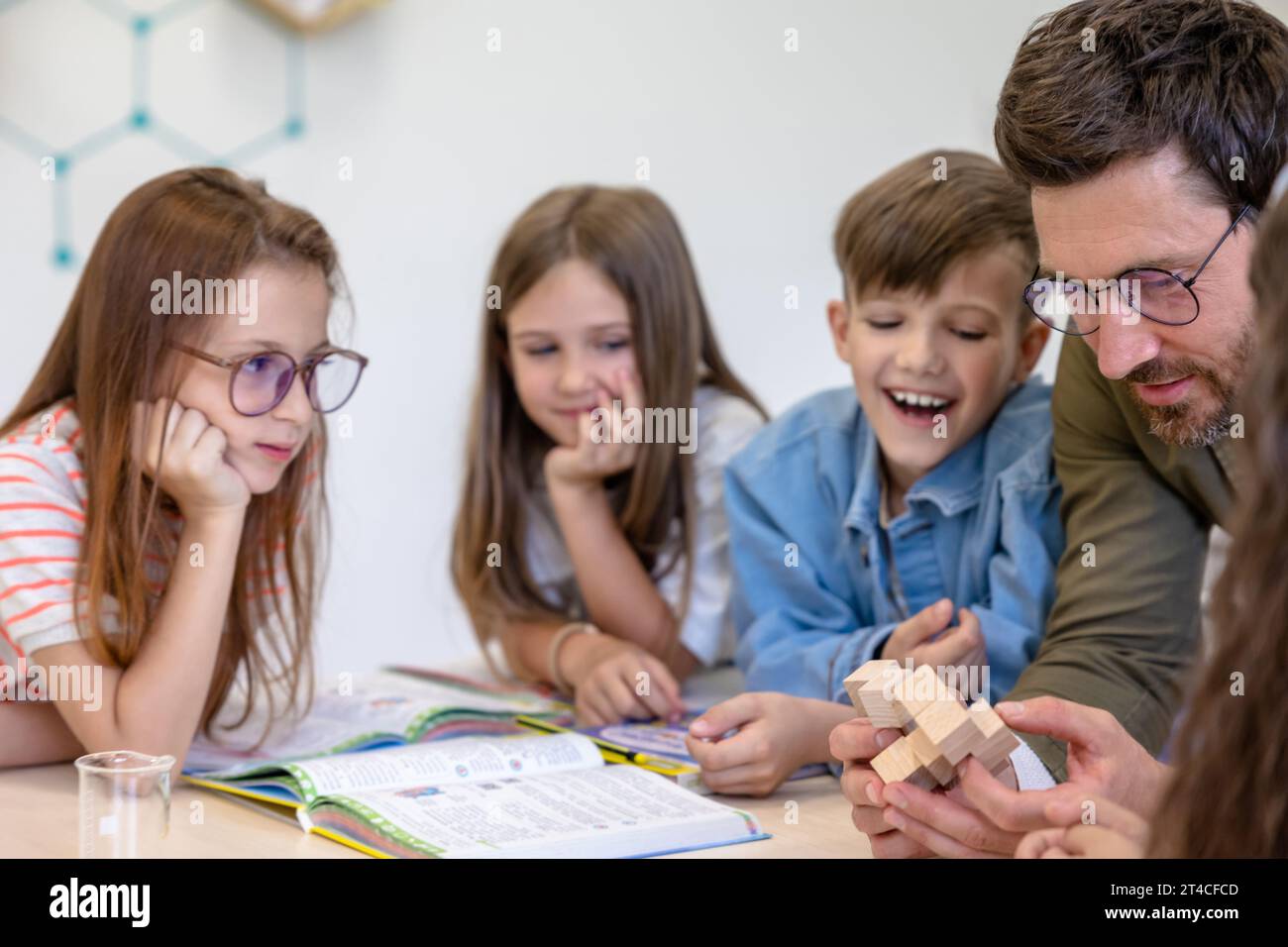 Group of classmates at school feelng good together Stock Photo - Alamy