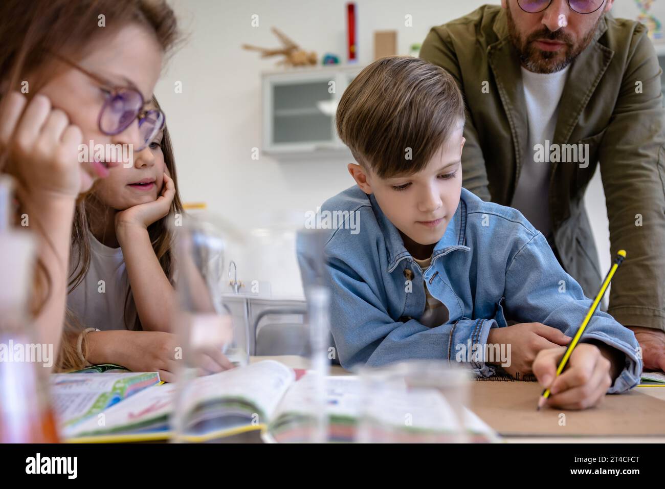 Group of classmates at school feelng good together Stock Photo - Alamy