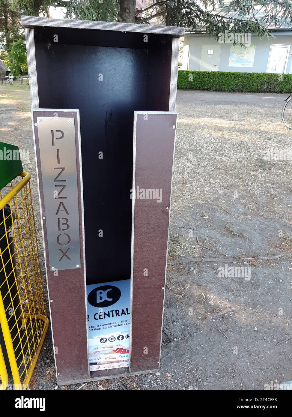 collection Box for Pizza Cartons, Germany Stock Photo - Alamy