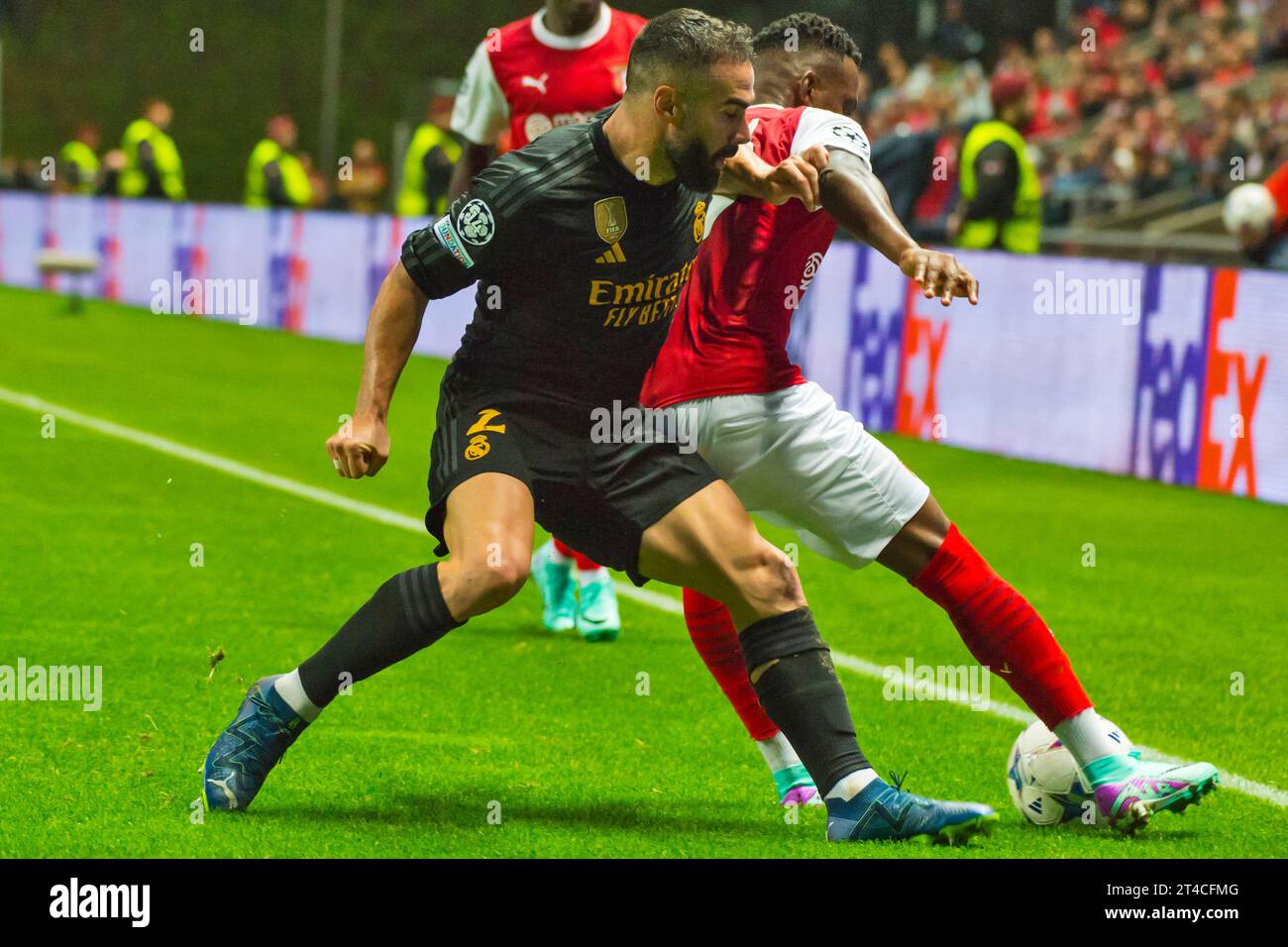 Braga, Portugal. 24th Oct, 2023. Cristian Borja and Daniel Carvajal ...