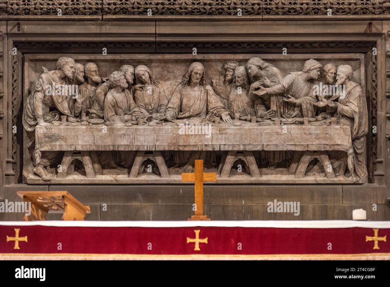 Haworth, October 23rd 2023: Alterpiece in St Michael and All Angels ...