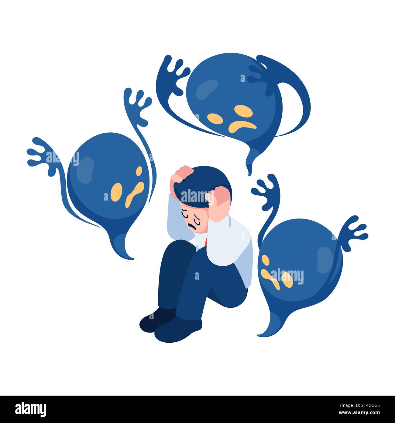 Depression 3d Stock Vector Images - Alamy