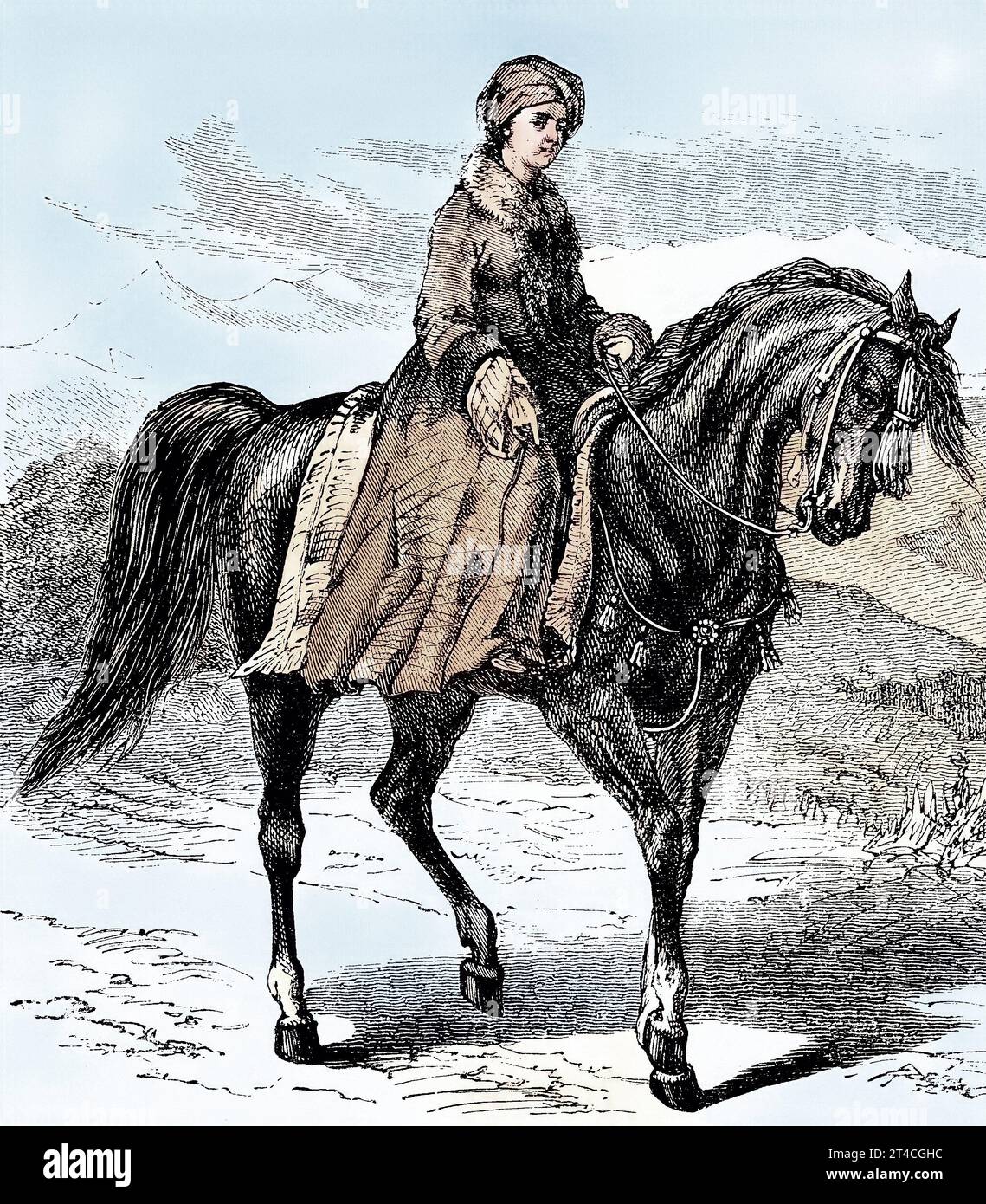 Lady Hester Lucy Stanhope, 12. März 1776 - 23. Juni 1839, war eine ...