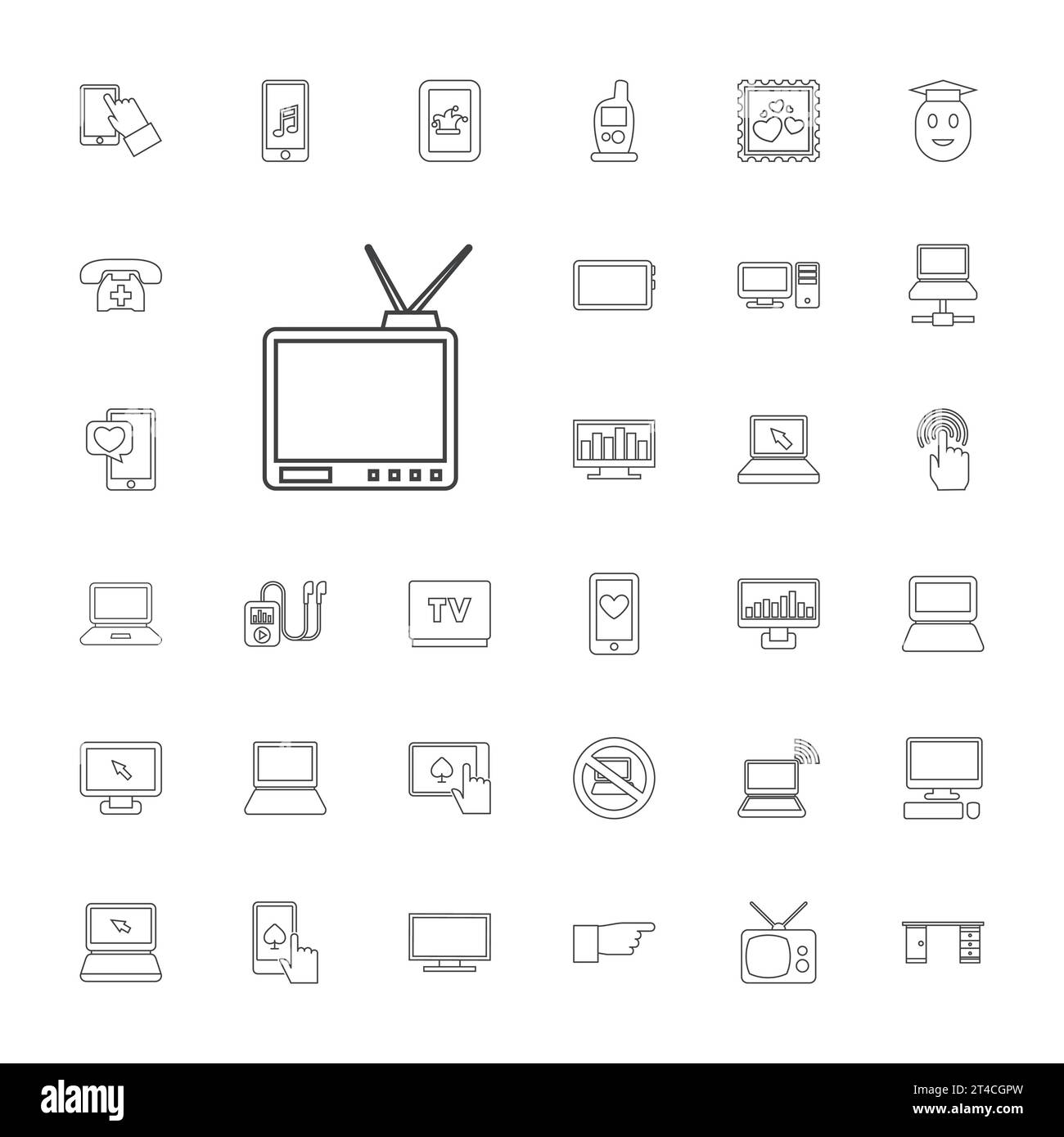 Heartbeat tv Stock Vector Images - Alamy