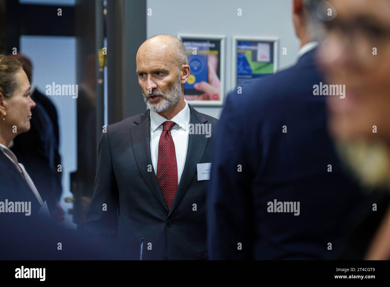 Brussels, Belgium 20231024.Norway's ambassador to the EU, Anders Eide Photo: Cornelius Poppe ...