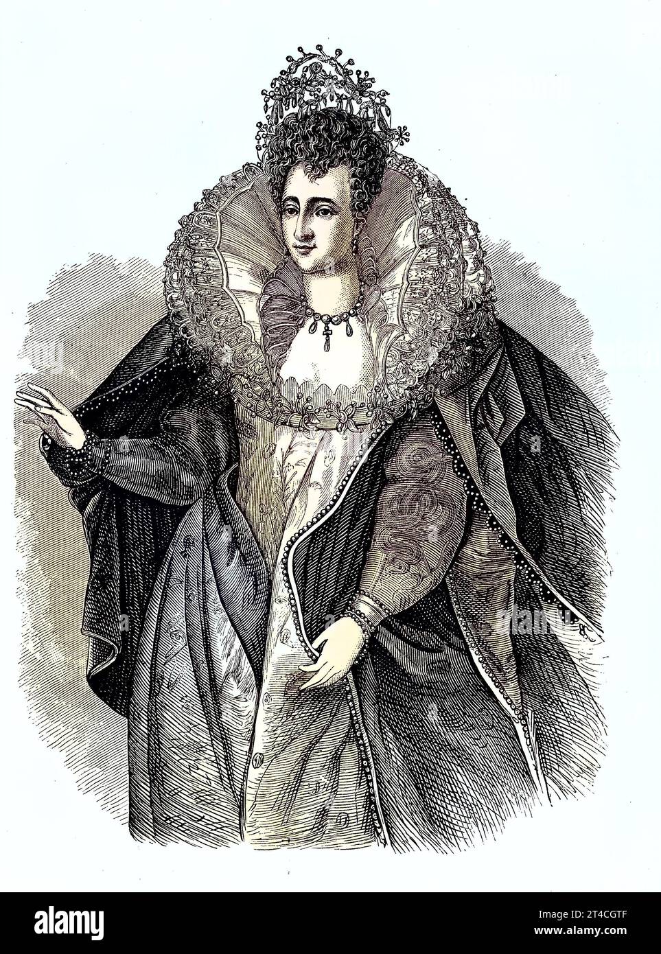 Elisabeth I., 1533 - 1603, war vom 17. November 1558 bis zu ihrem Tod ...