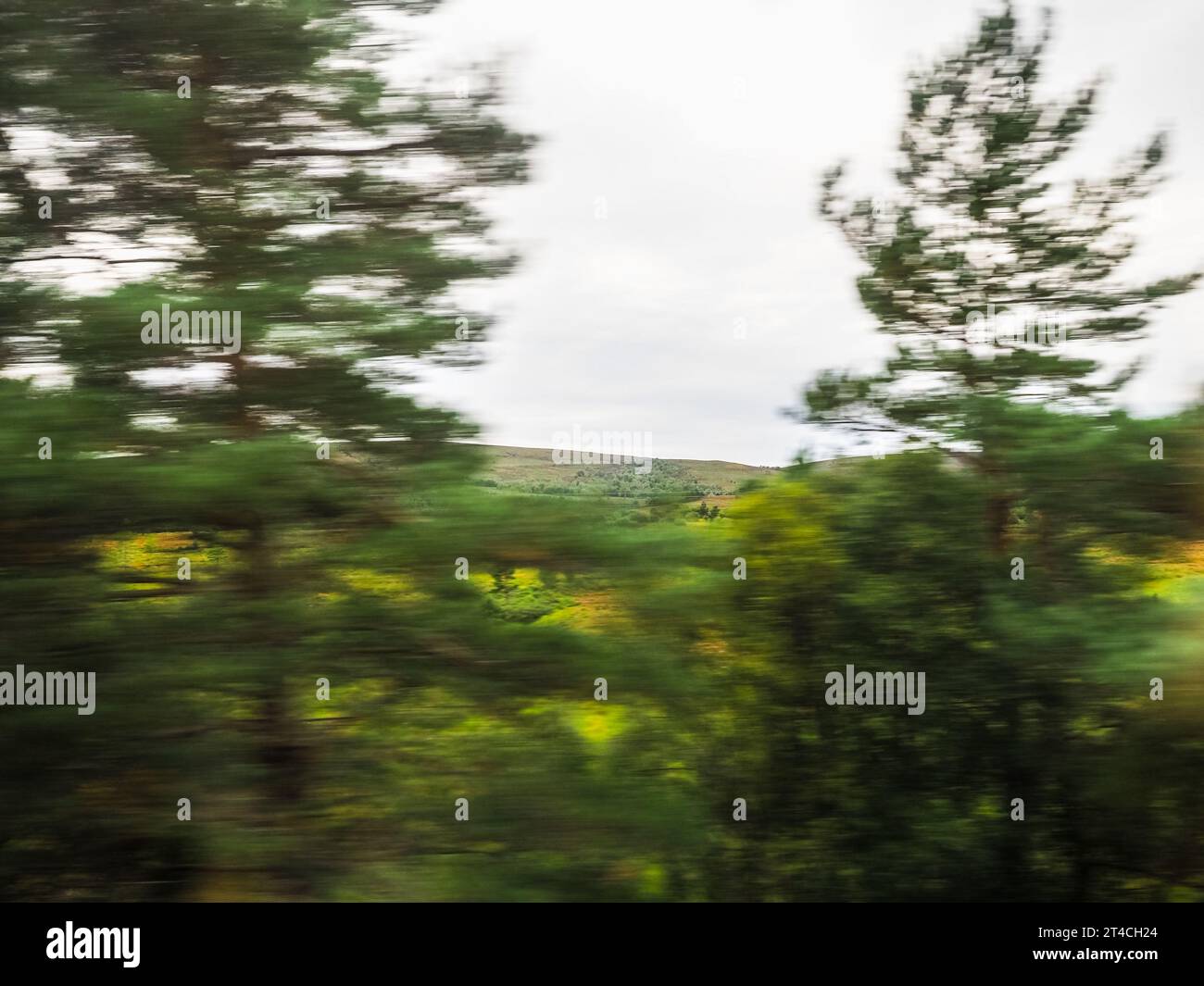 Scottish Lowlands panorama between Inverness and Aviemore Stock Photo ...