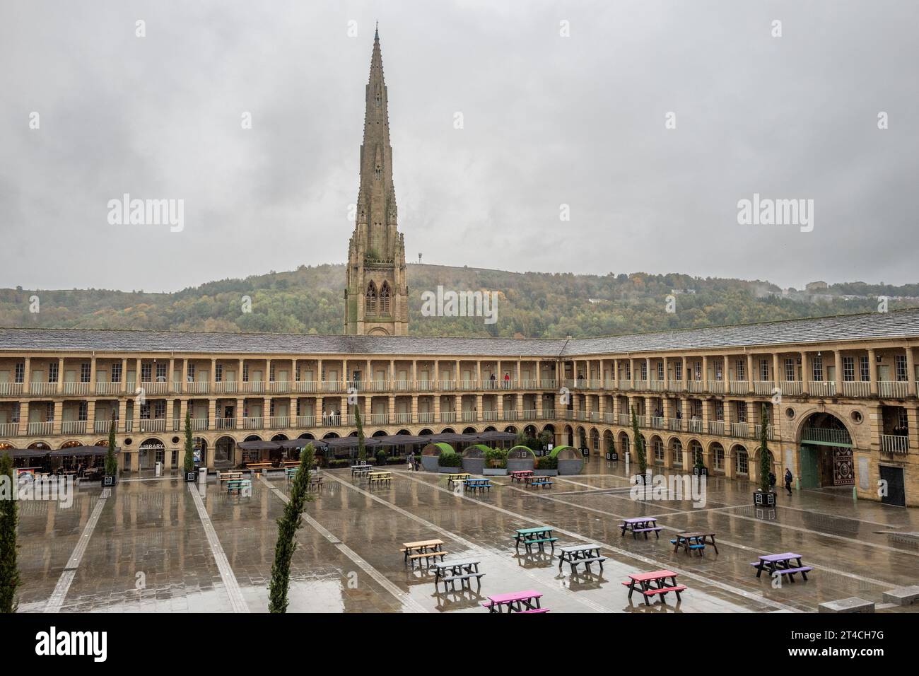 Halifax, October 24th 2023: The Piece Hall Stock Photo - Alamy