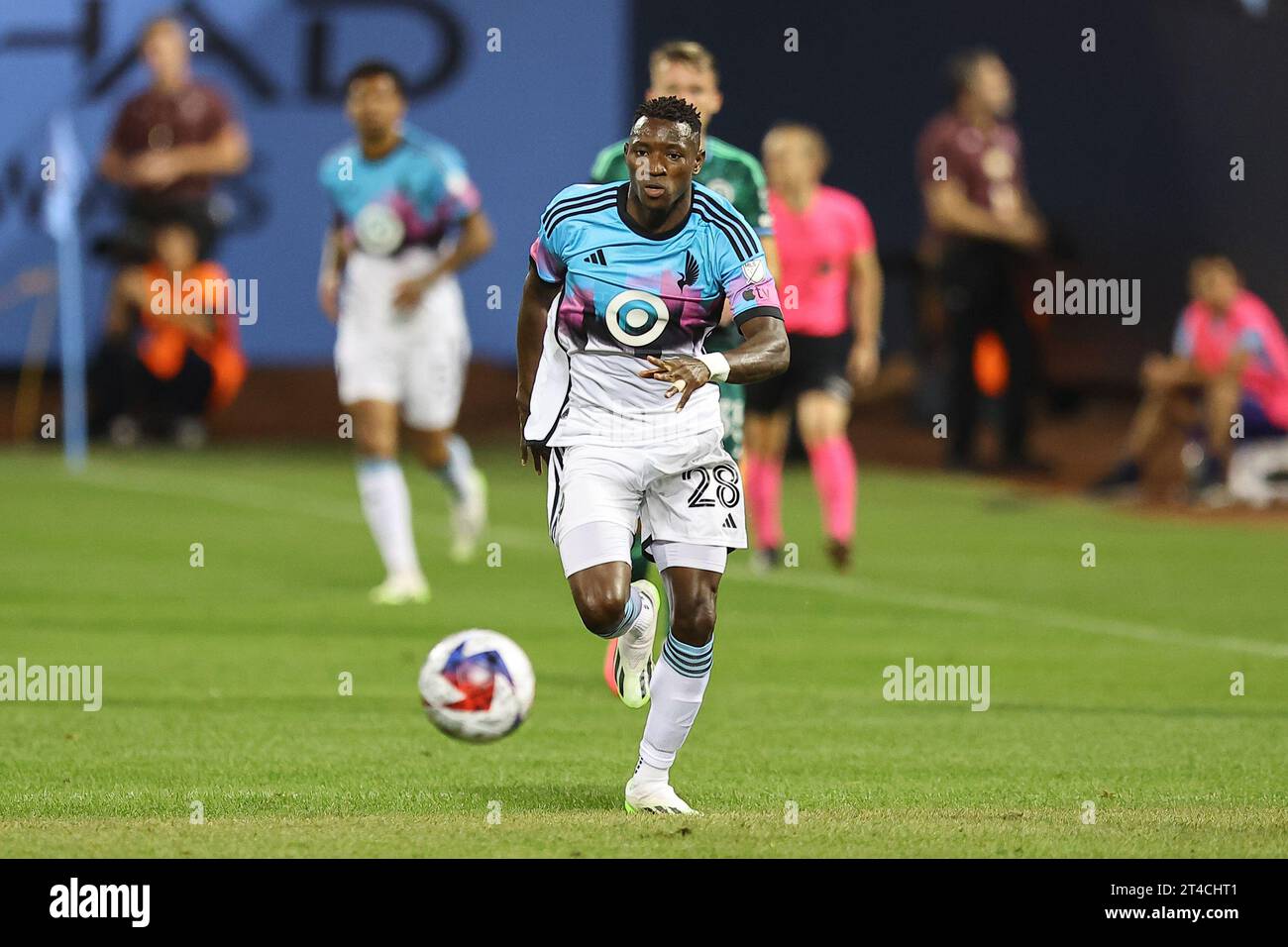 Minnesota United FC forward Mender García (28) during action of the ...